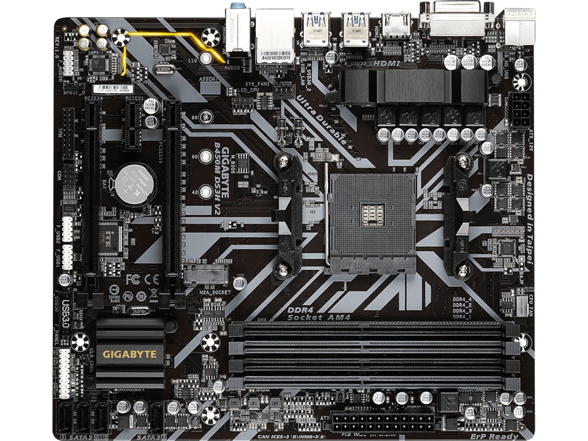 Gigabyte B450M DS3H V2 Moderkort - KomplettFöretag.se