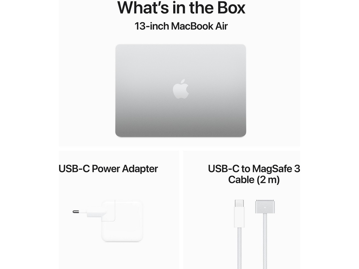 Macbook Air 13 (2024) 256GB (silver) - KomplettFöretag.se