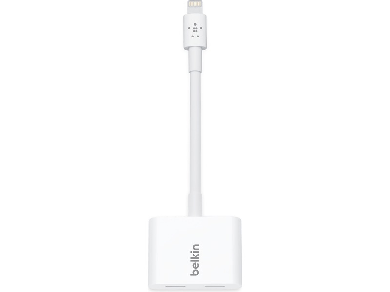 Belkin Rockstar Audio+Charge Lighting Adapter (vit) | KomplettFöretag.se