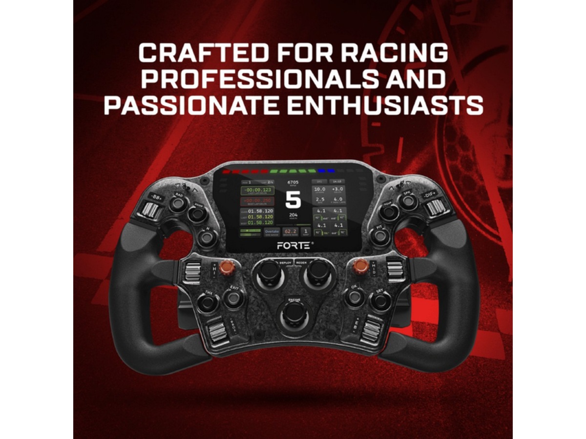 Asetek Forte Formula Pro Steering Wheel - Ratt & pedaler ...