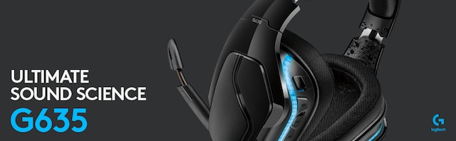 Logitech G635 Gamingheadset (svart) - KomplettFöretag.se